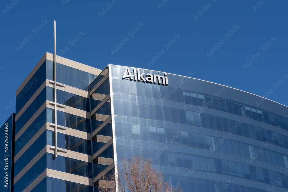 Plano, Texas,USA - March 19, 2022: Alkami headquarters in Plano, Texas, USA. Alkami Technology ...