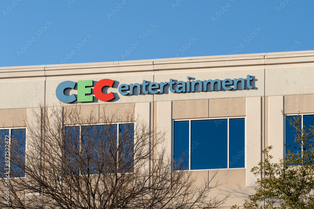 Irving, Texas, USA - March 19, 2022: CEC Entertainment headquarters in ...