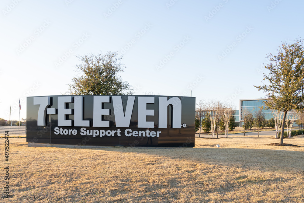 Dallas, Texas, USA - March 18, 2022: 7-Eleven headquarters in Dallas ...