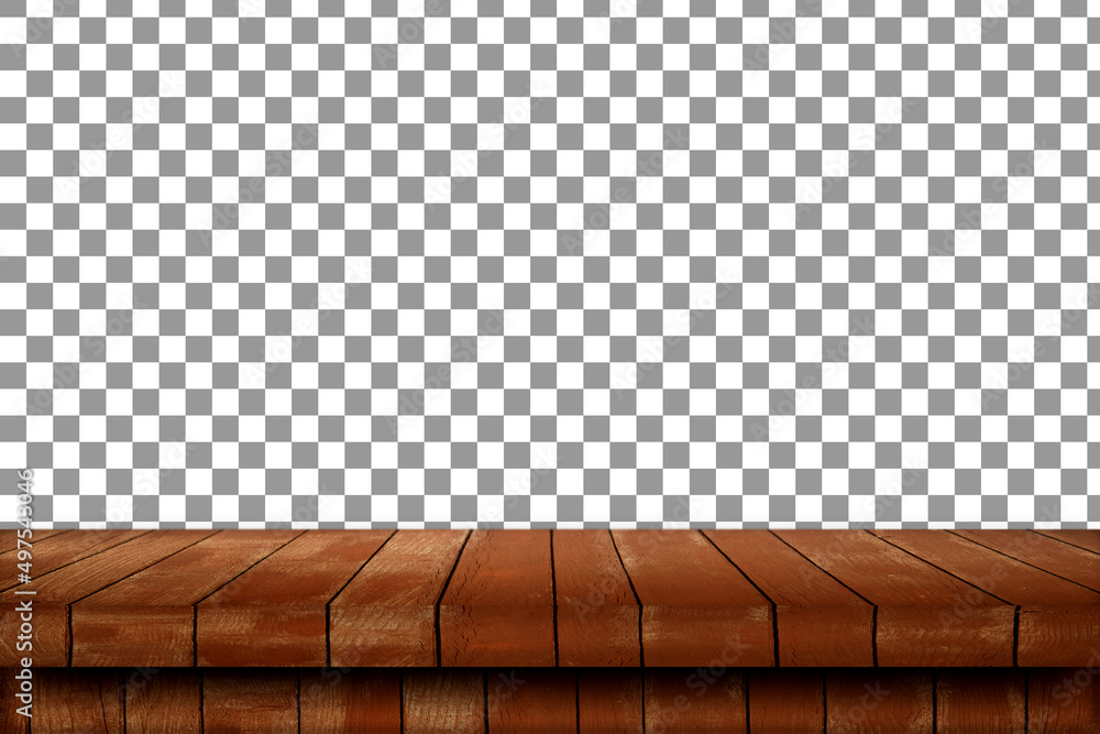 Wooden board table TRANSPARENT background, Use as product display ...