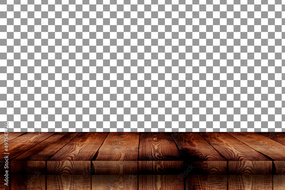 Wooden board table TRANSPARENT background, Use as product display ...