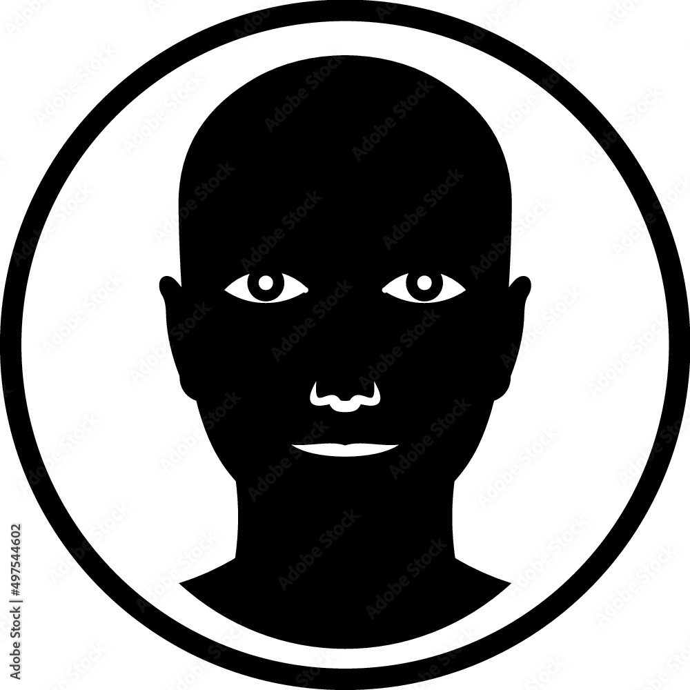 Bald human head. Female head with no hair. Baldness and hair loss ...