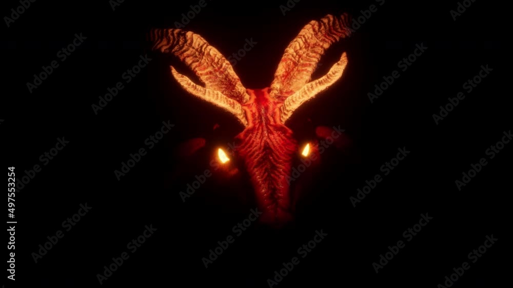 Goat Demon Baphomet VJ Loop – behold to the symbol of hell! Hold your ...