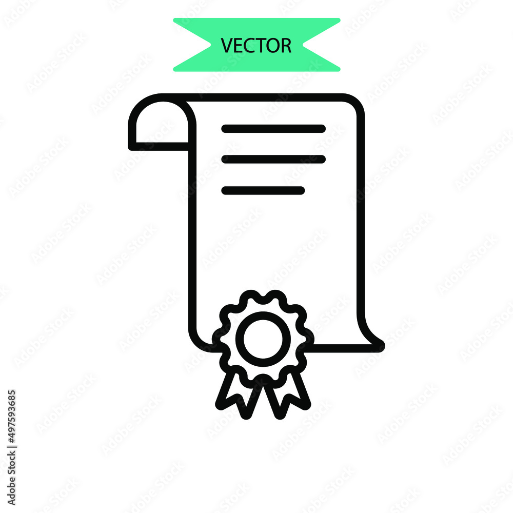 Patent icons symbol vector elements for infographic web Stock Vector ...