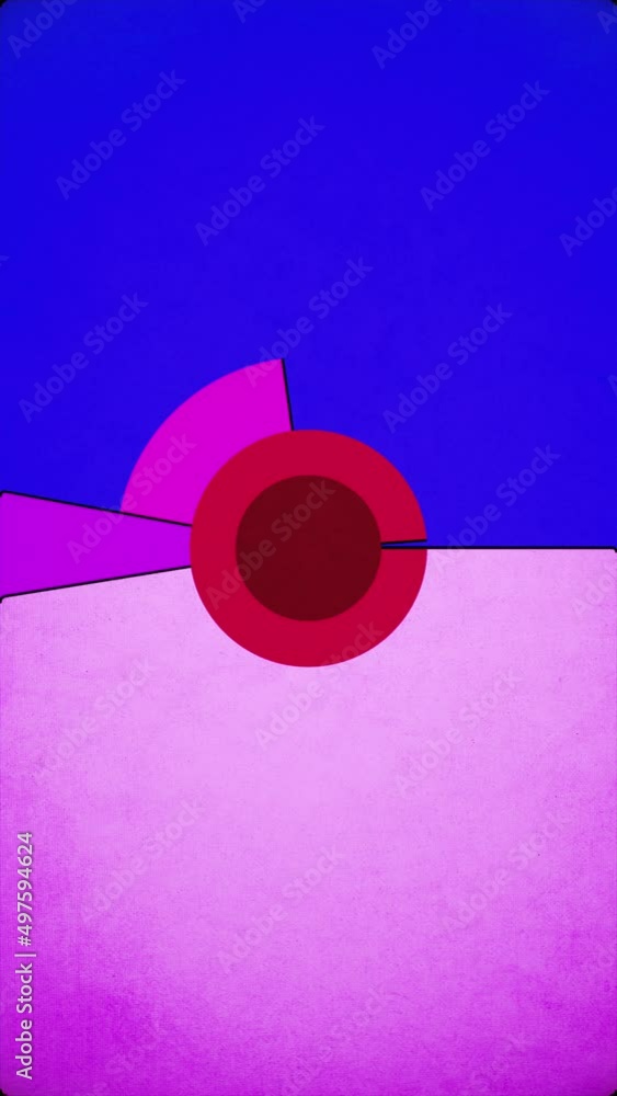 Vintage Abstract Shape Background Loop Stock Video | Adobe Stock