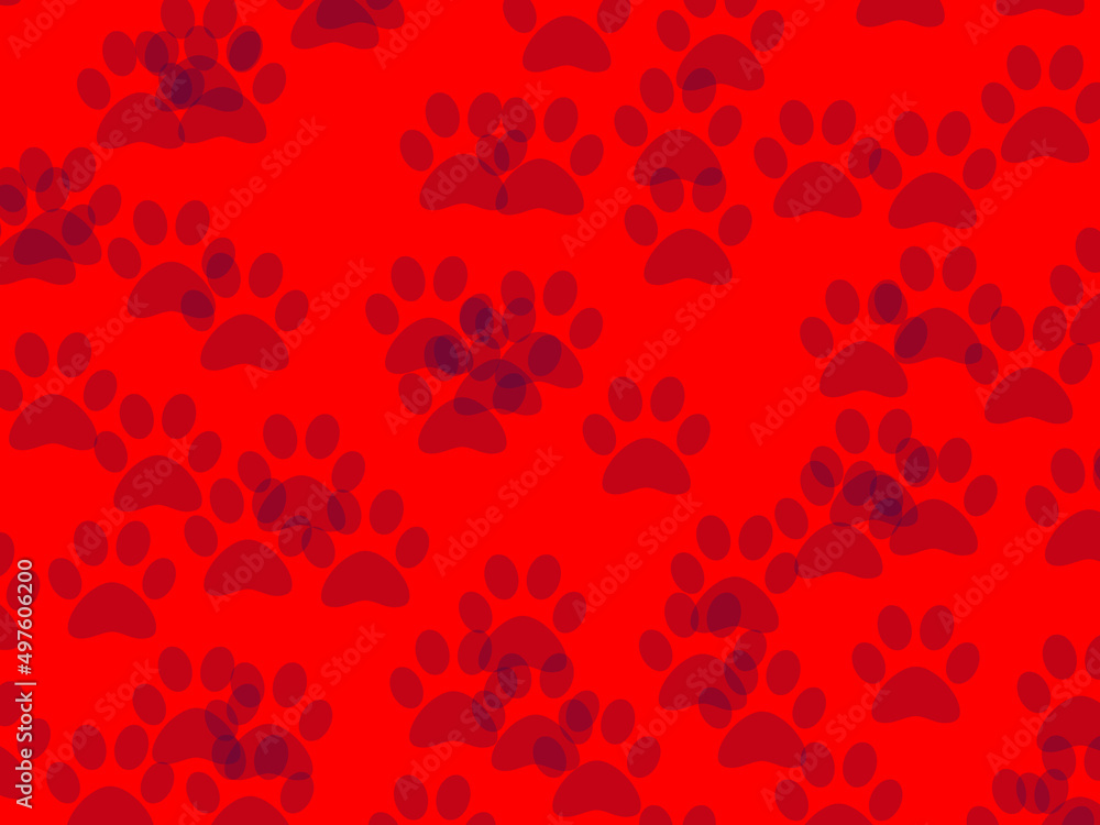 colored dog's feet on a colored background Stock Illustration | Adobe Stock