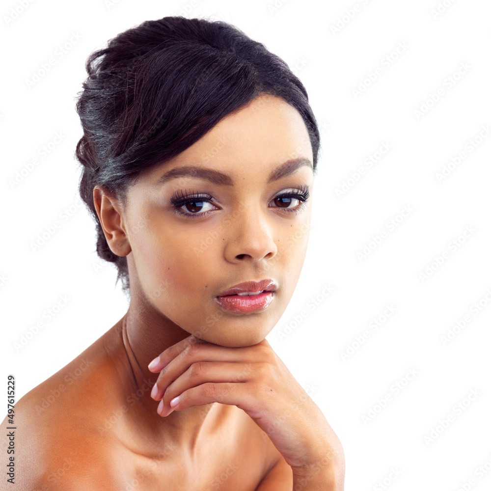Shes got stunning skin. Studio portrait of a young woman with perfect ...