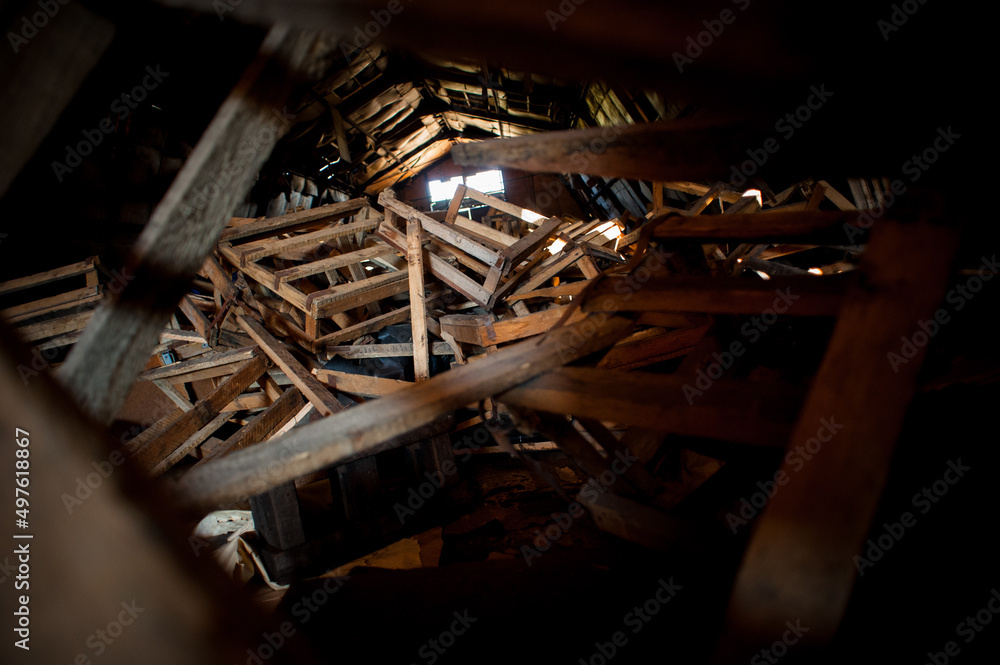 Old secret Russian military base Stock Photo | Adobe Stock