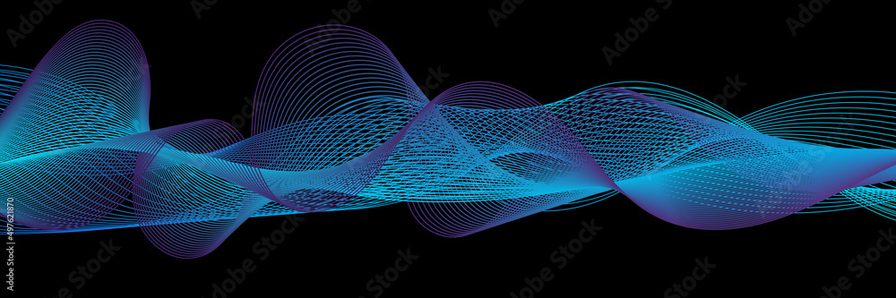 Abstract wave element for design. Digital frequency track equalizer ...