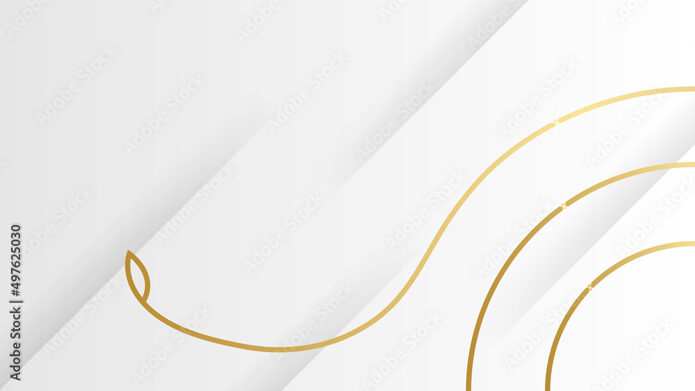 Abstract white and gold background with gold threads Stock Vector ...