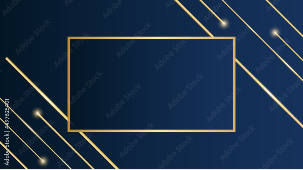 Abstract blue and gold background with gold threads Stock Vector ...