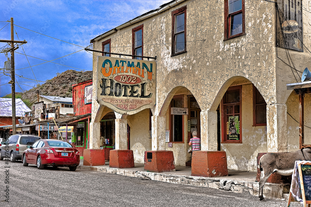Oatman,Arizona/USA - Oct 26,2015 : Oatman,Arizona/USA - Oct 26,2015 ...