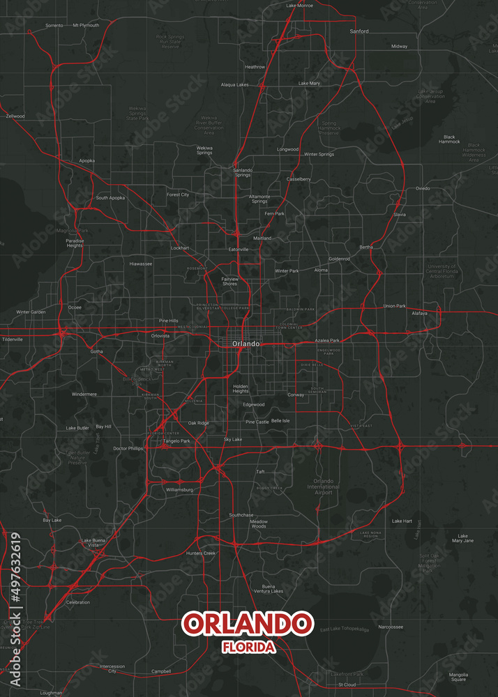Map orlando florida