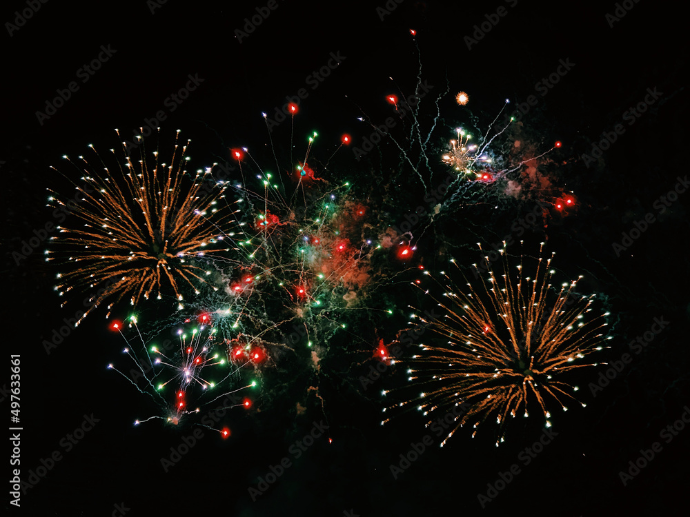 Firework display Stock Photo | Adobe Stock