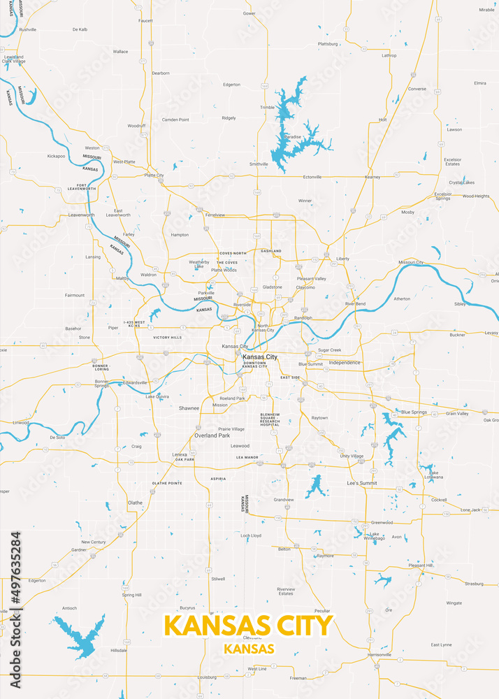 Kansas City Map Street Guide
