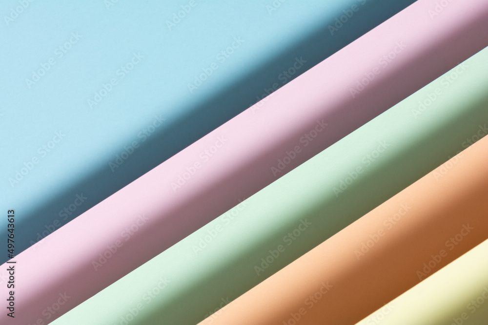 Pastel color lines paper abstract background Stock Photo | Adobe Stock