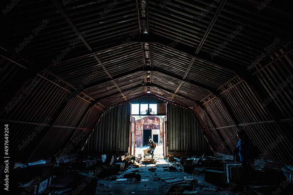 Old secret Russian military base Stock Photo | Adobe Stock