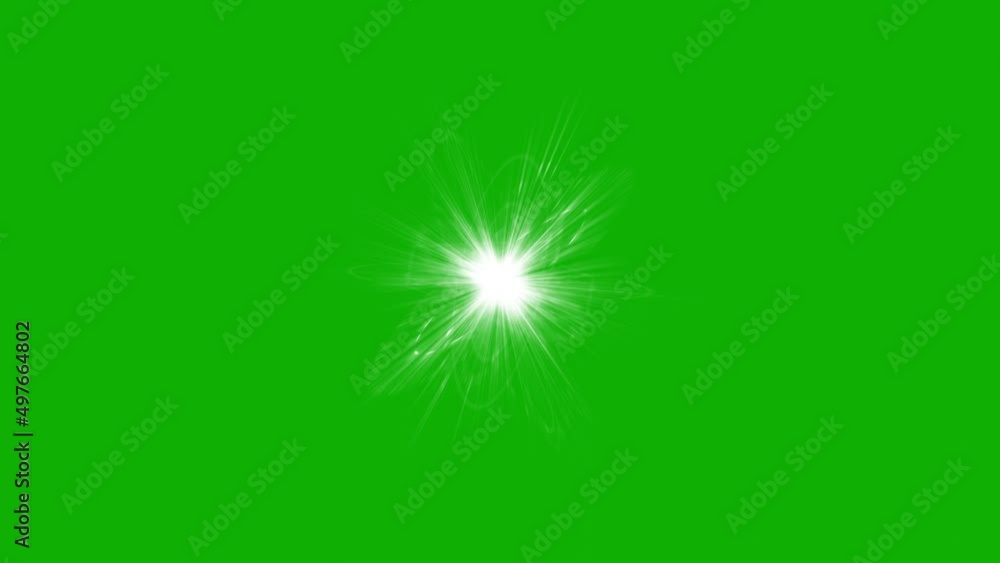 Glowing star motion graphics with green screen background Stock Video ...