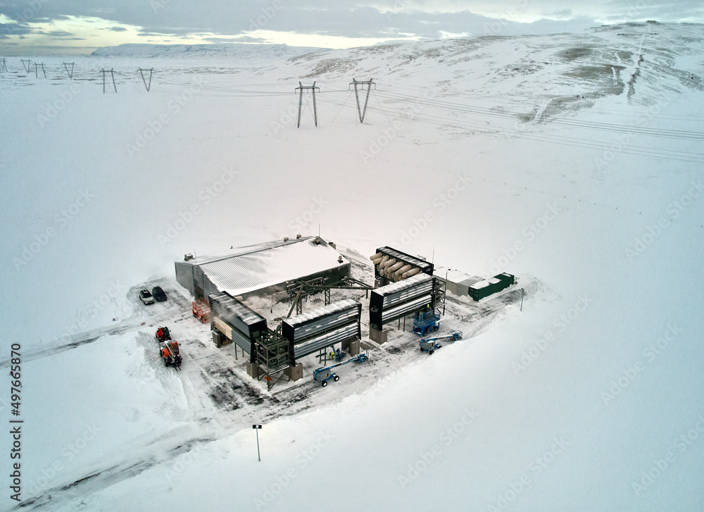 CO2 carbon capture plant - climate change solutions technology Iceland ...