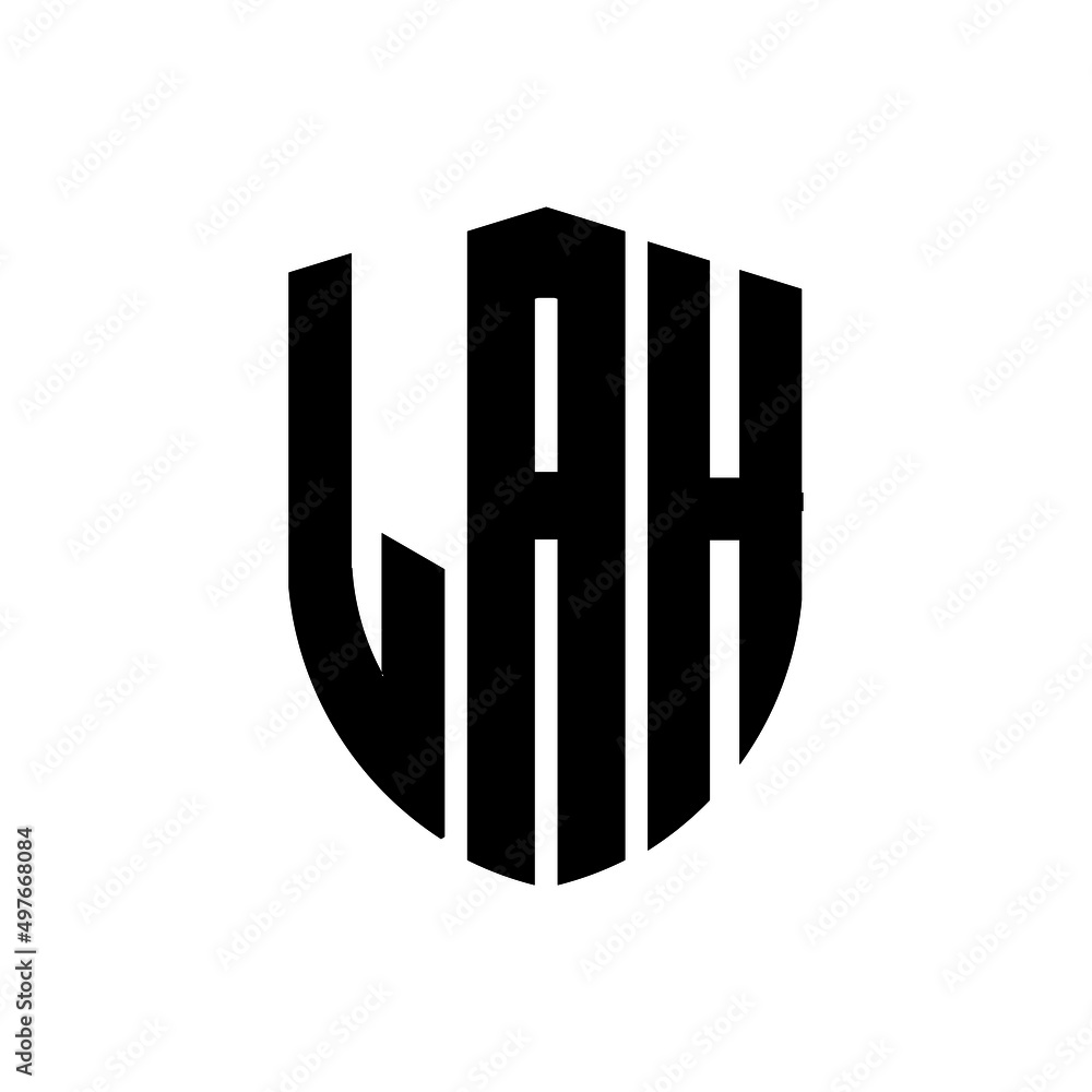 LAH letter logo design. LAH modern letter logo with black background ...