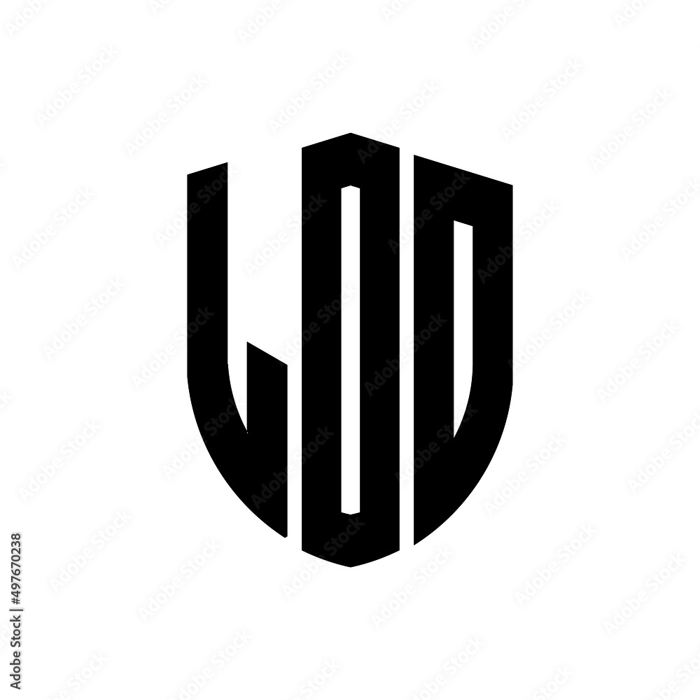 LDD letter logo design. LDD modern letter logo with black background ...