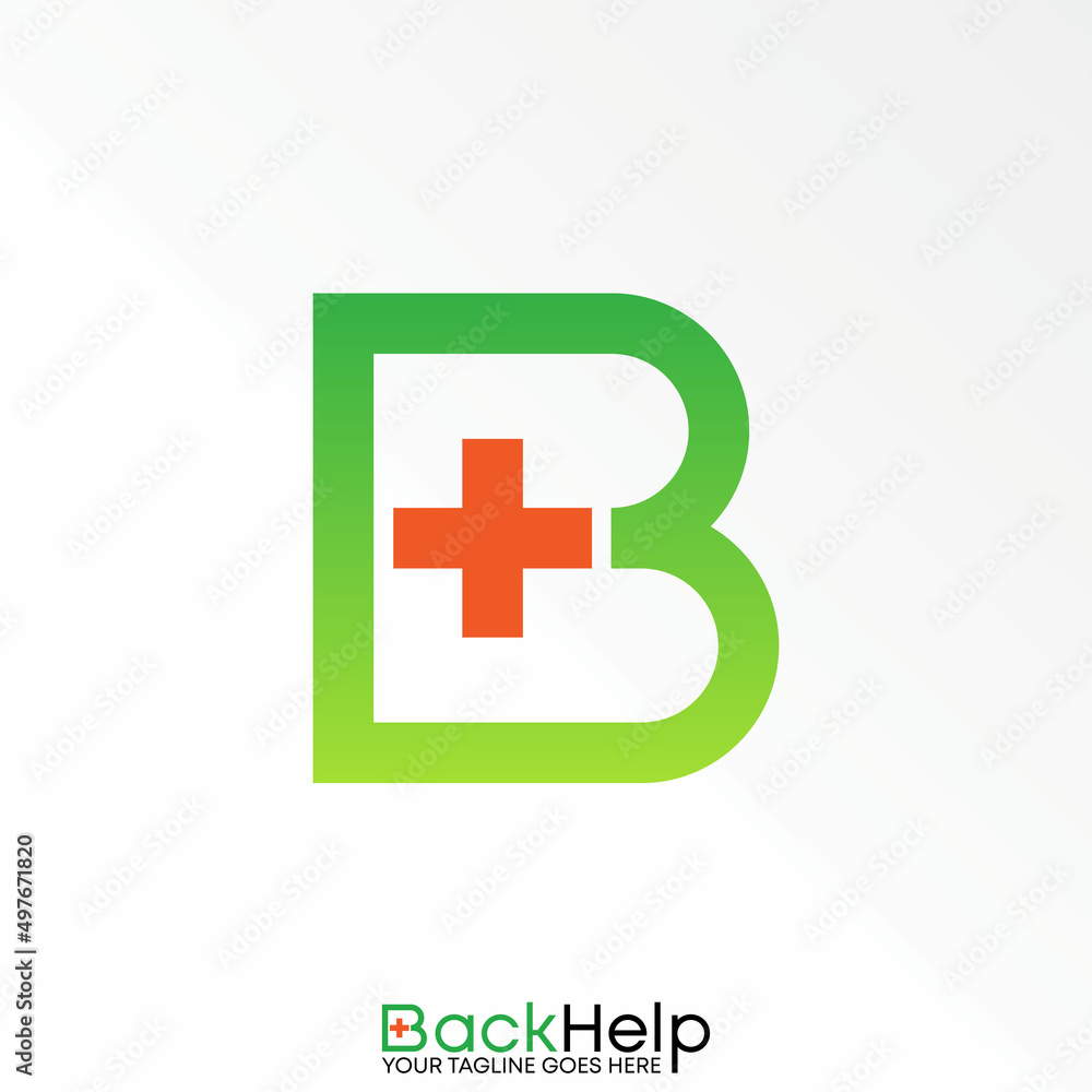 Letter or word B sans serif font with plus or red cross inside image ...