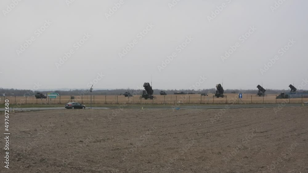 Ukrainian military strategic defence missile launchers in preparation ...