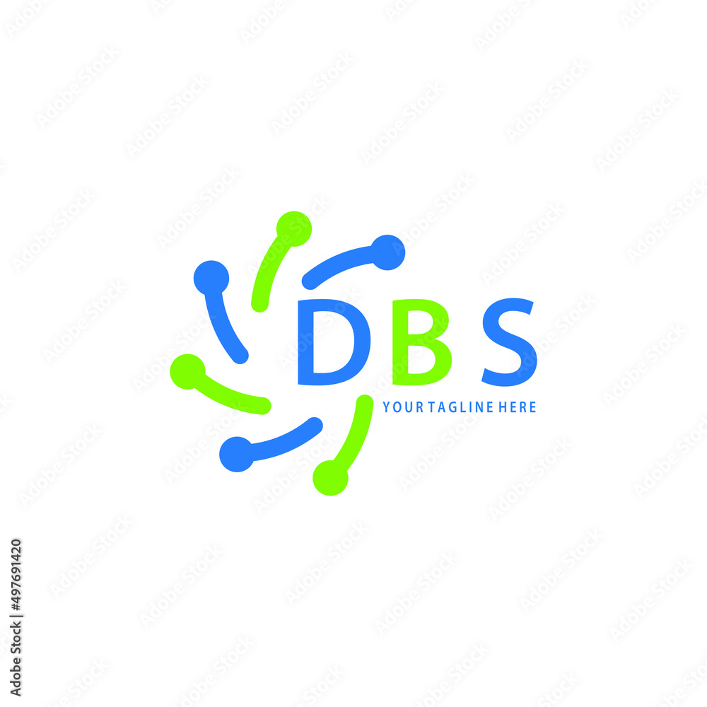 DBS logo design initial creative letter on white background. DBS vector ...