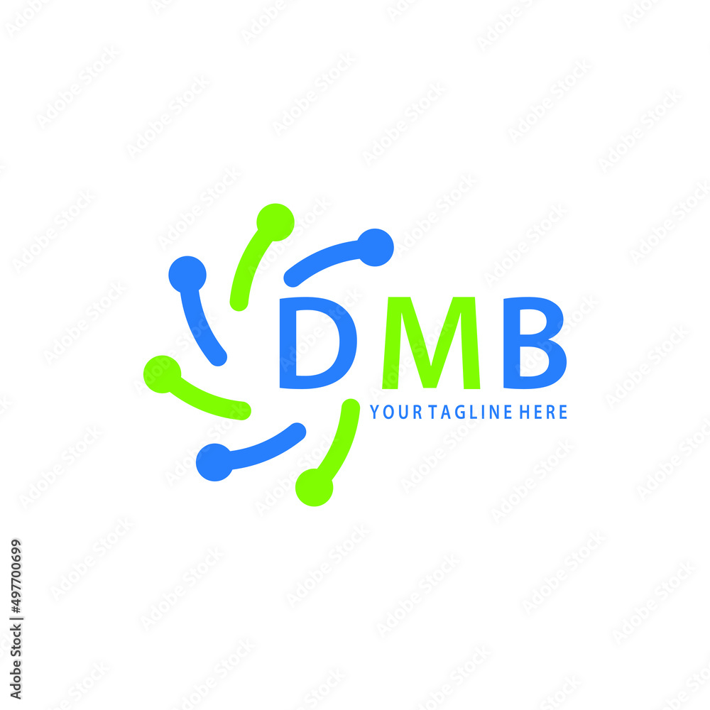DMR logo design initial creative letter on white background. DMR vector ...