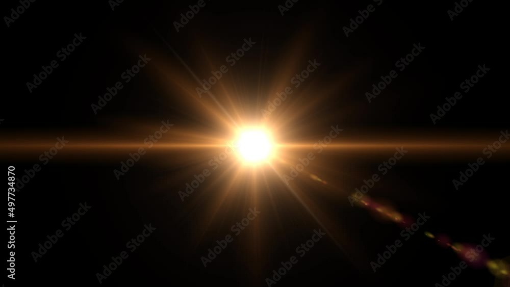 sun light lens flares art animation background Stock Video | Adobe Stock