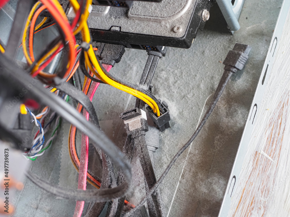 Belarus,Minsk,2022.dusty inside of computer Stock Photo | Adobe Stock