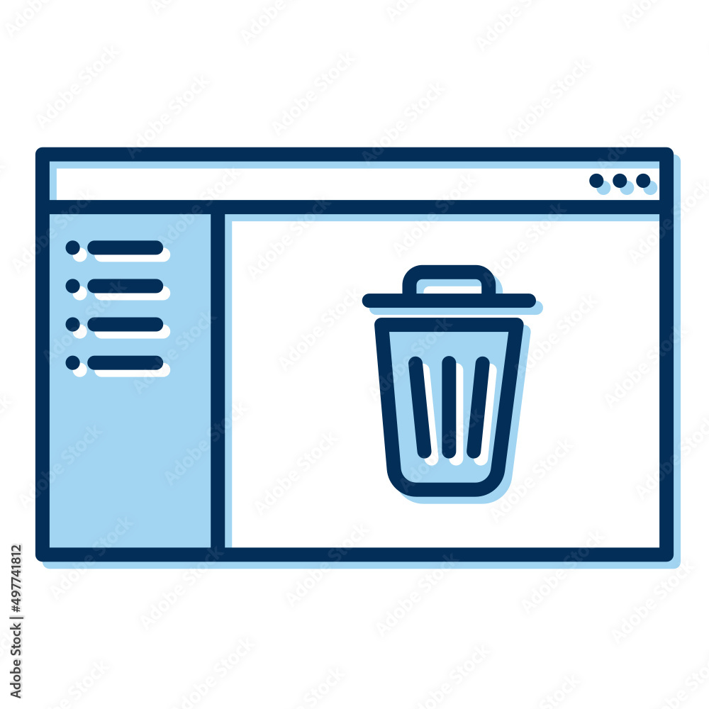 recycle bin layout Stock Vector | Adobe Stock