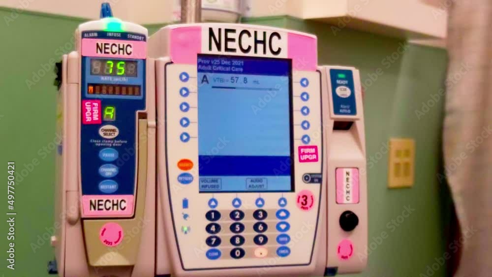 Stockvideon Infusion pump iv alarm causes and solution electronic ...