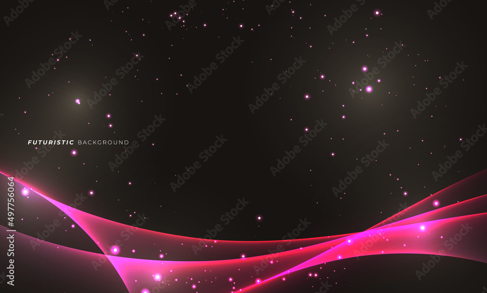 Business abstract glowing red light lines. Neon light, light effect ...