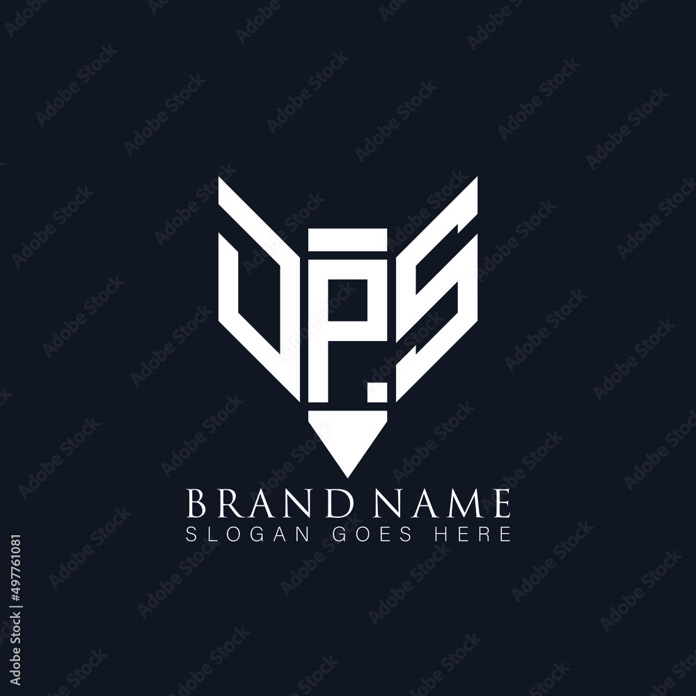 DPS letter logo design on white background.DPS creative monogram ...