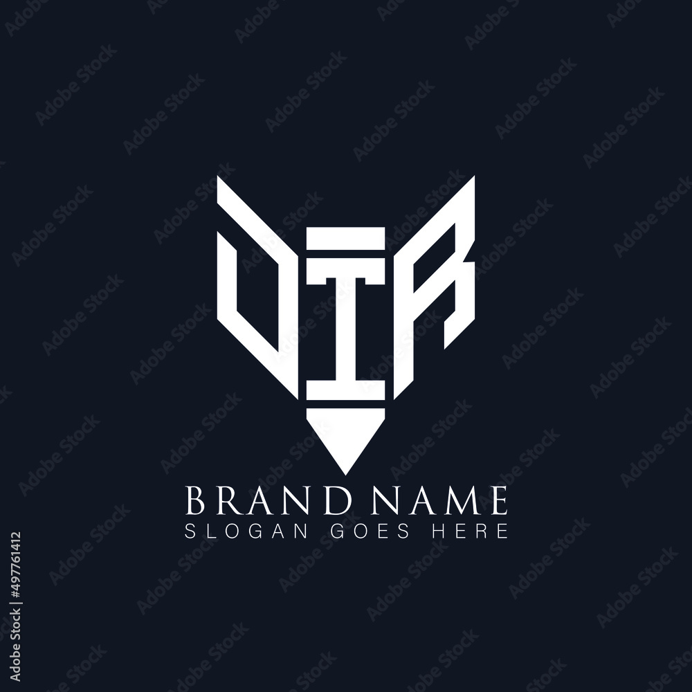 DTR letter logo design on white background.DTR creative monogram ...