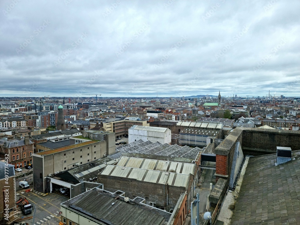 Dublin Aerial View Stock Photo | Adobe Stock