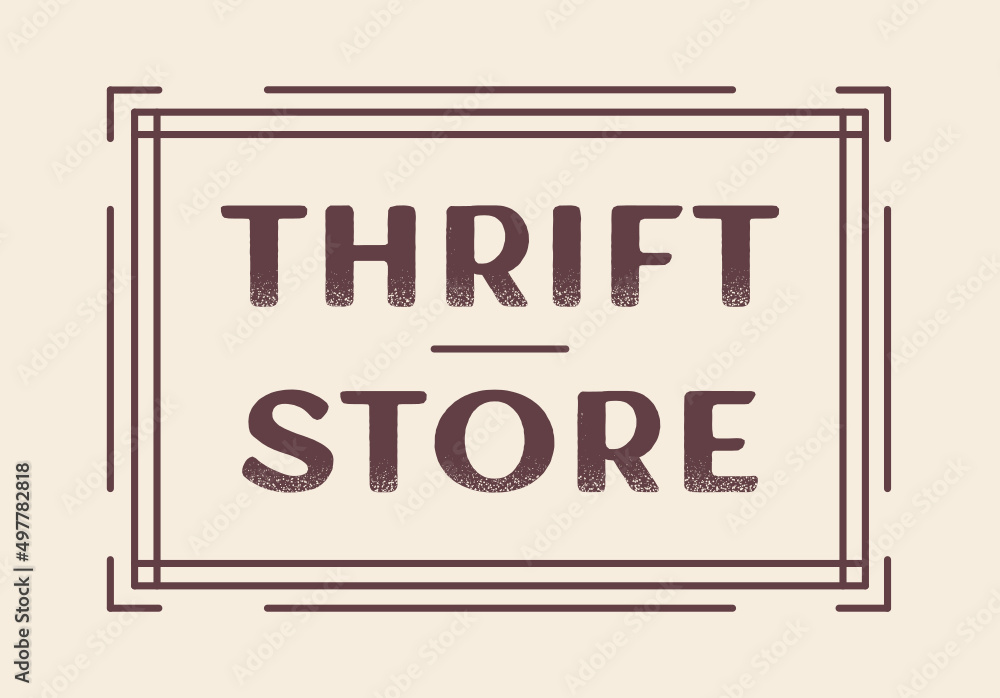 Thrift Store Sign, Thrift Store Poster, Vintage Thrift Store, Vintage ...