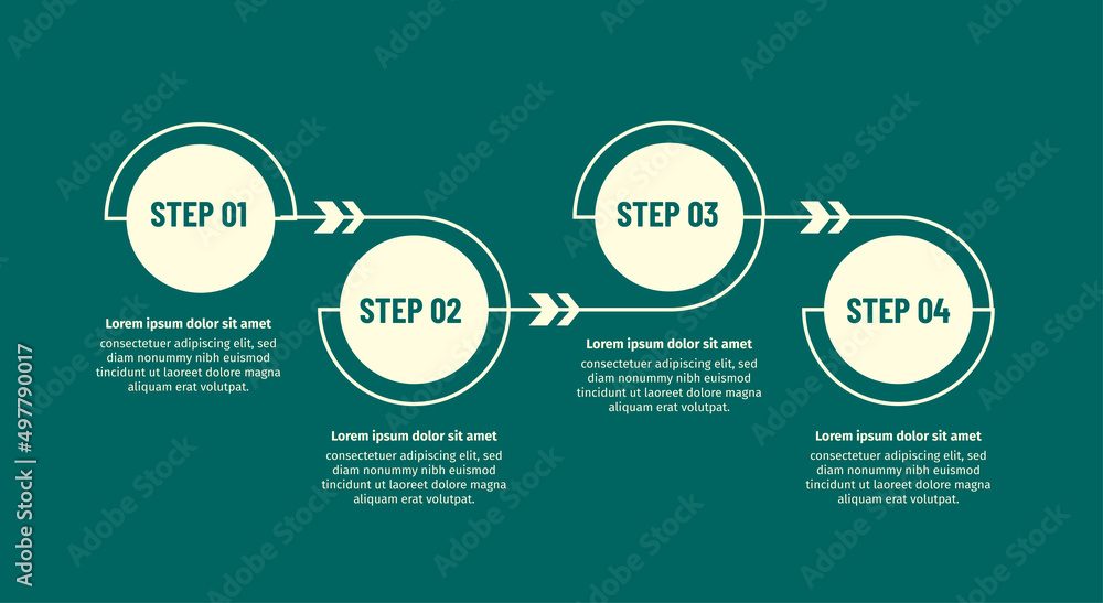 infographic step business company annual report brochure information ...