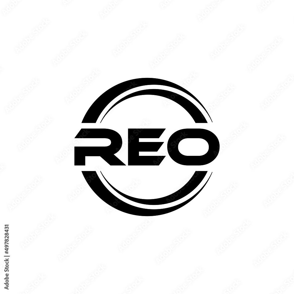 REO letter logo design with white background in illustrator, vector ...