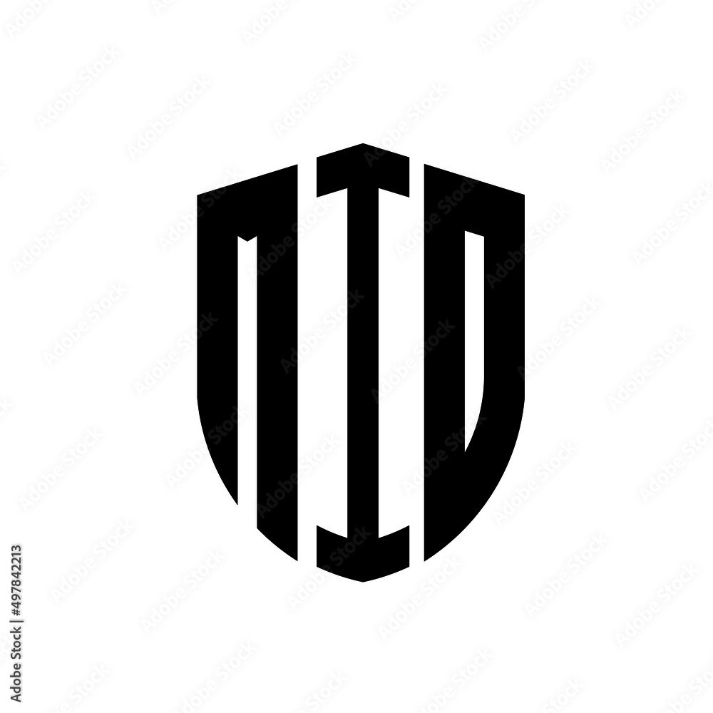 MIO letter logo design. MIO modern letter logo with black background ...