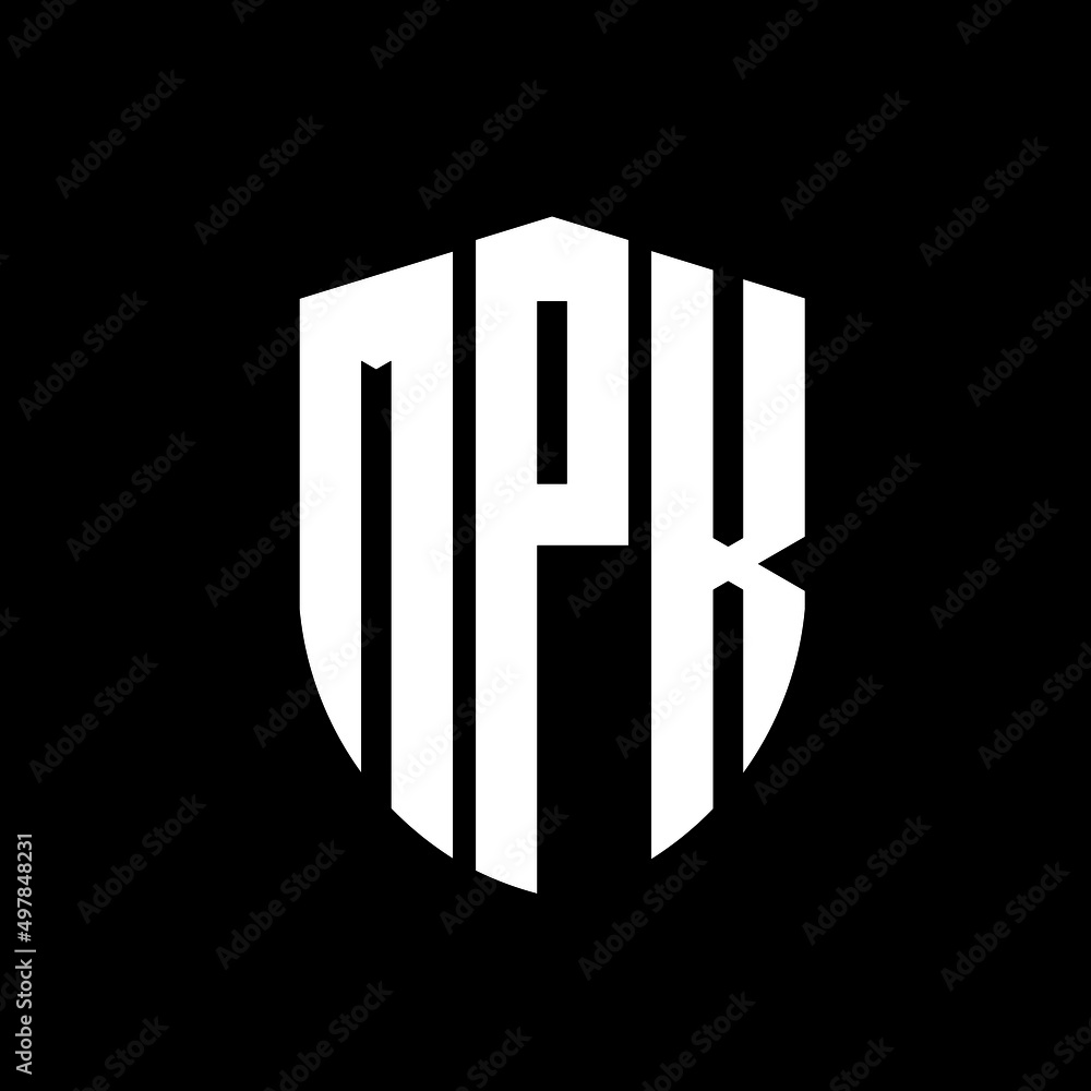 MPK letter logo design. MPK modern letter logo with black background ...