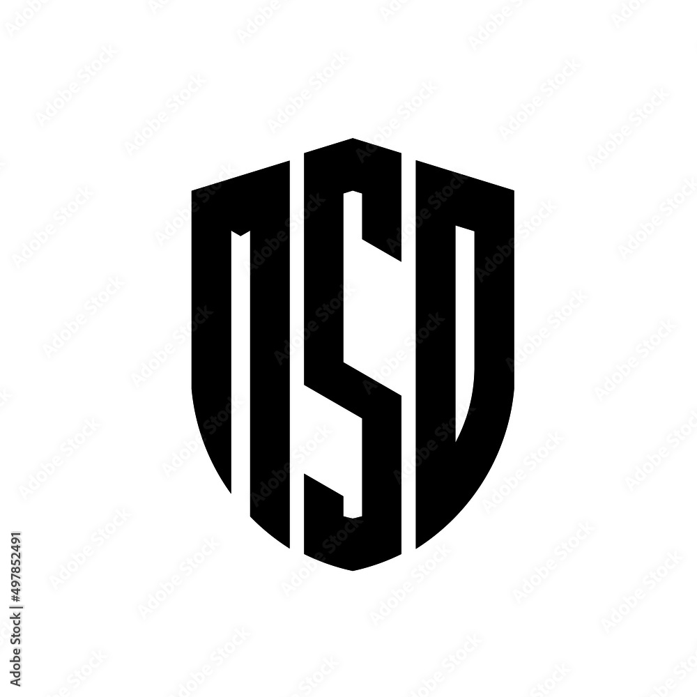 MSO letter logo design. MSO modern letter logo with black background ...