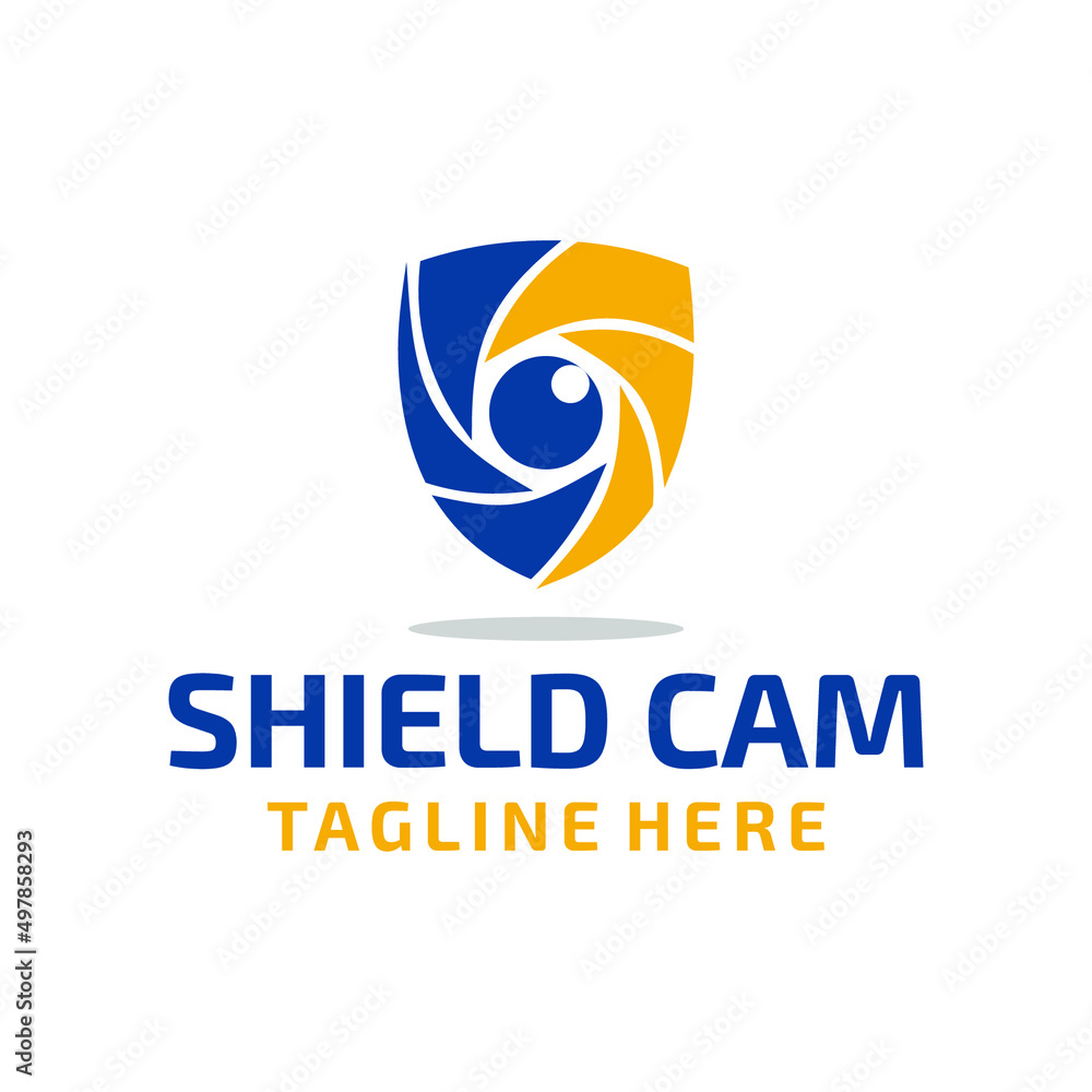 Shield camera Logo Design idea Stock Vector | Adobe Stock