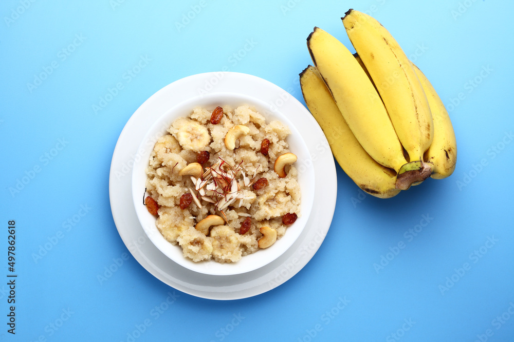 Banana Sooji Halwa,Kesari,Haiwa,Indian sweet,gujati,maharashtrian,south ...