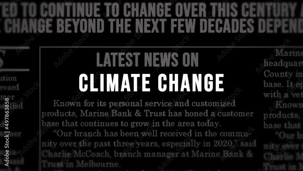 Headline news titles across Climate Change in the news titles across ...