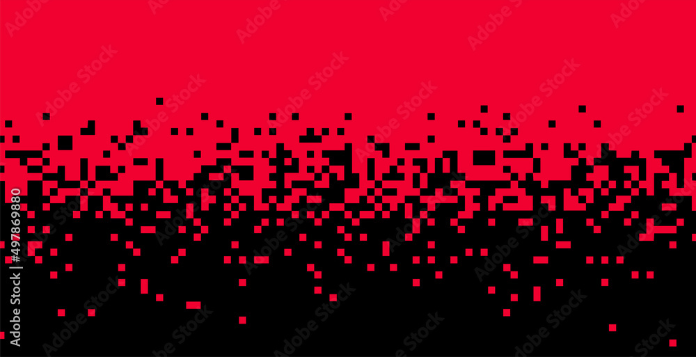 red and black mosaic pixel gradient background Stock Vector | Adobe Stock