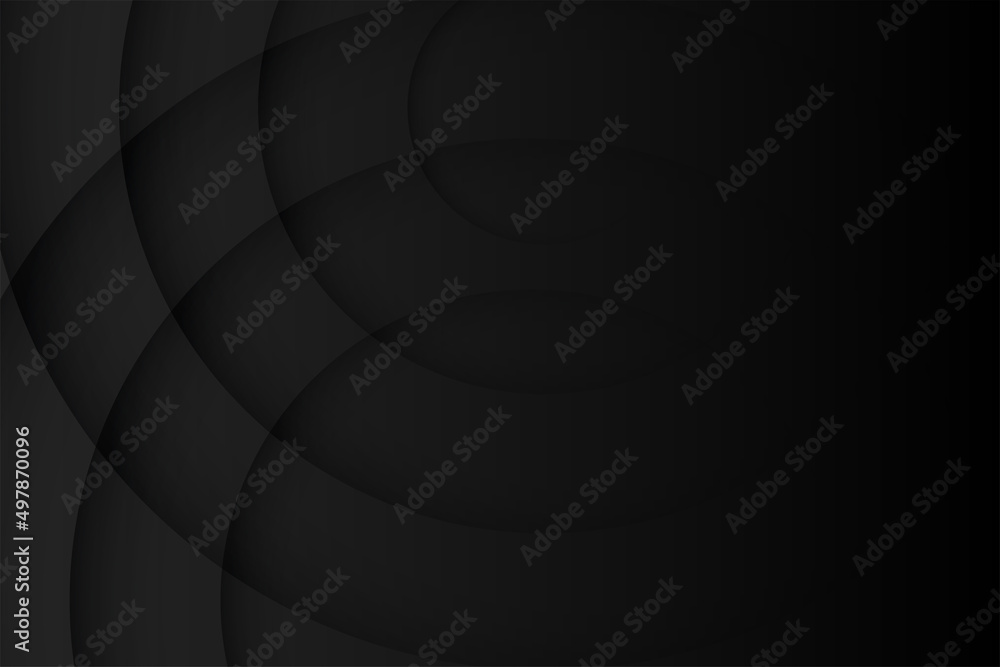 black background with curve shadow effect lines Stock Vector | Adobe Stock