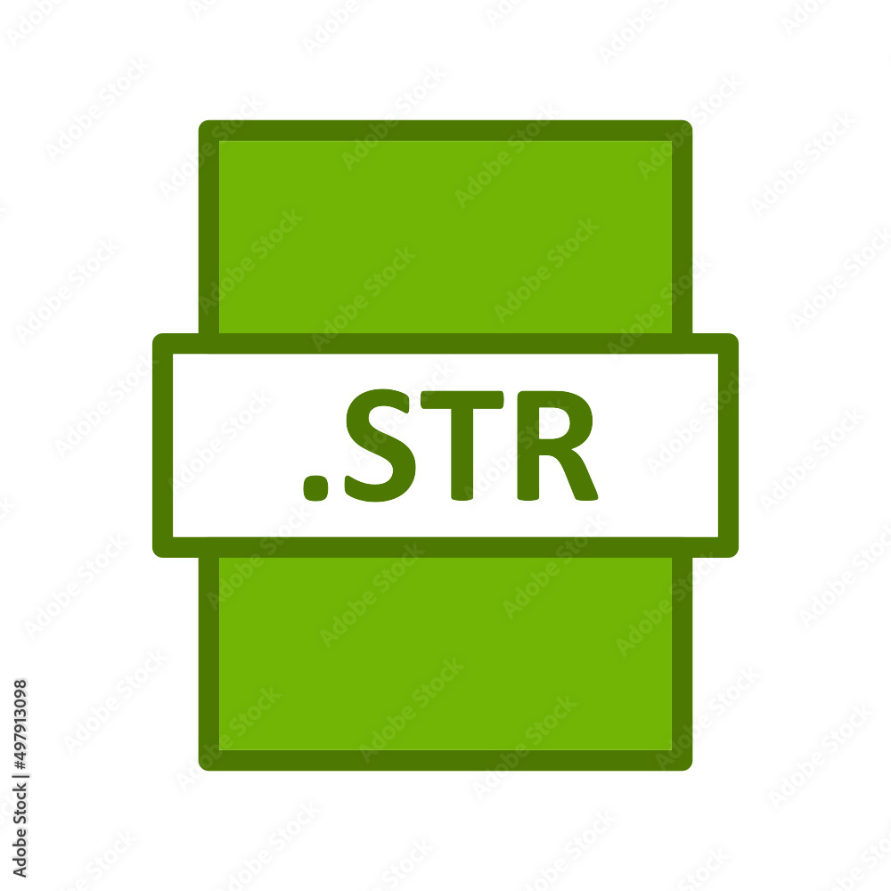 .STR Icon Stock Vector | Adobe Stock