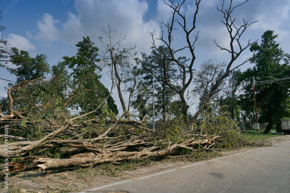 Kolkata, West Bengal, India - 23rd May 2020 : Super cyclone Amphan ...